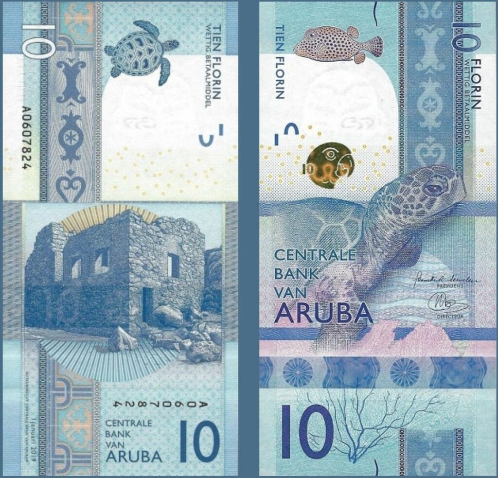 Aruba P21 10 Florin 2019 *New Modified Series* UNC - Banknoteshobby